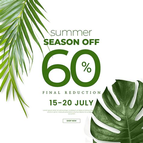 유토이미지 여름 세일 배경 트로피컬 얼음 세일 배경