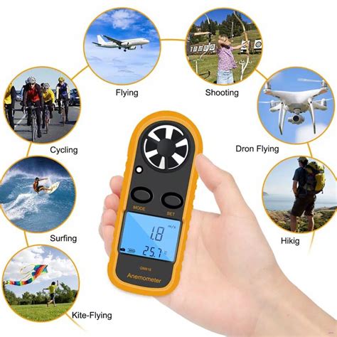 Jual Alat Ukur Kecepatan Angin Wind Speed Meter Digital Anemometer Shopee Indonesia