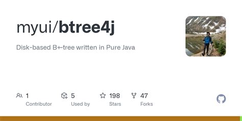 Github Myuibtree4j Disk Based B Tree Written In Pure Java