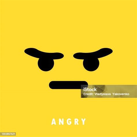 화가 이모티콘 이모티콘 배너 소셜 미디어 반응 개념 벡터 Eps 10 백그라운드에서 격리 무례함에 대한 스톡 벡터 아트 및 기타 이미지 Istock