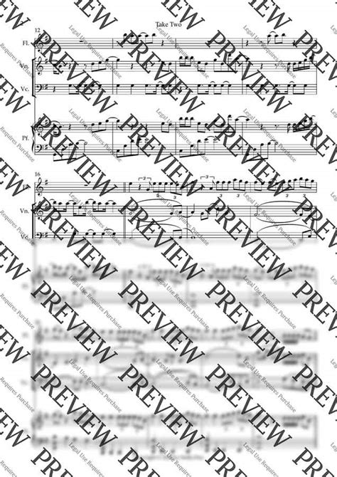 악보 방탄소년단bts Take Two 앙상블 및 솔로 By Stella Han