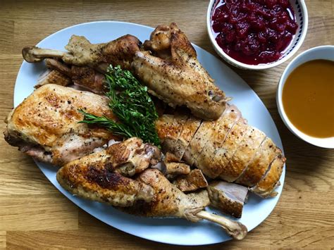 Cider Braised Turkey With Butter Roasted Breasts Crate Cooking