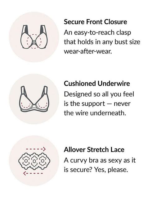 Glamorise Wonderwire Front Close Stretch Lace Bra Very