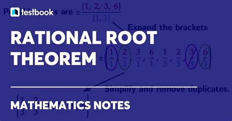 Rational Root Theorem Statement With Proof And Applications