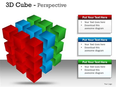 3d Cube Perspective Powerpoint Presentation Slides Ppt Images Gallery Powerpoint Slide Show