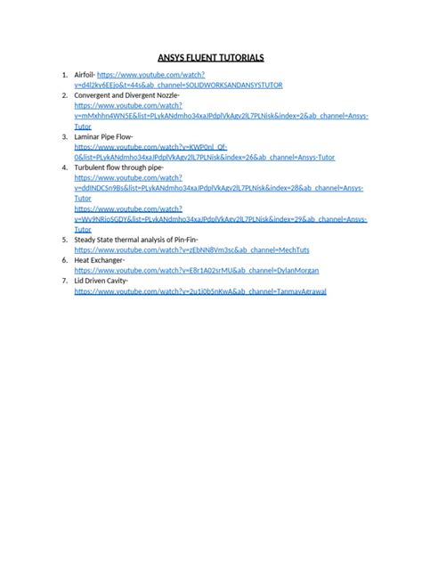 Ansys Fluent Tutorials Ad Pdf