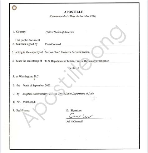 Sample Apostille From Federal Usa Get Express Apostille