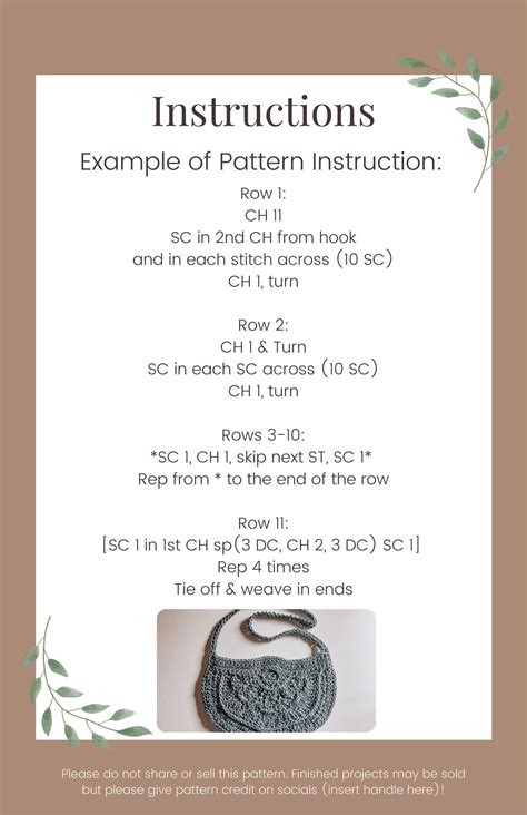 How To Read A Crochet Pattern Bags By Bento