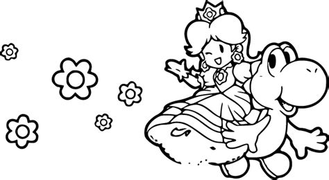 Super Mario Princess Daisy Coloring Pages 2025