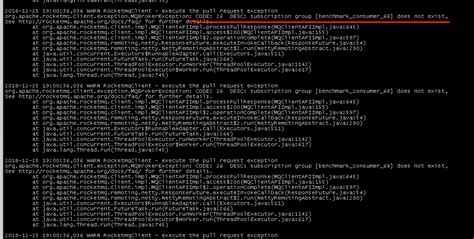 Problem CODE 26 Exception Of Benchmark Consumer Sh Issue 631