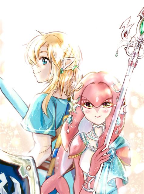 Link And Mipha The Legend Of Zelda And More Drawn By Osseuso Danbooru