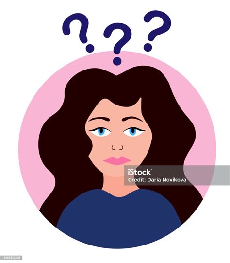 여자는 혼란스러워했다 정신 건강 우선 순위 정신적 문제가 있는 소녀 걱정 과잉 행동 개념 주의력 결핍 과잉 행동 장애 플랫 벡터