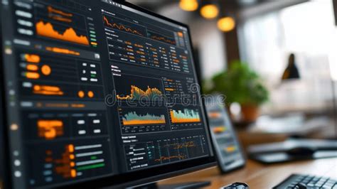 Modern Workspace Featuring Multiple Monitors Displaying Organized