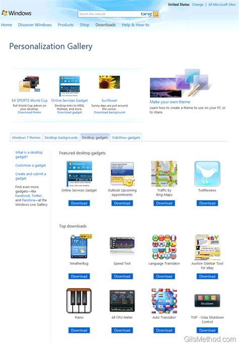 How To Add Gadgets To Your Windows Desktop