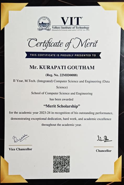 Meritaward Academicexcellence Universityday Goutham Kurapati