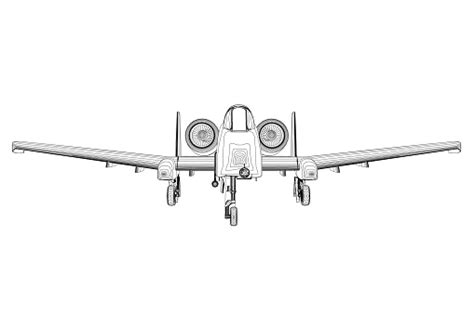 Outline Combat Aircraft In Isolate On A White Background Modern Combat Aircraft Stylized Image