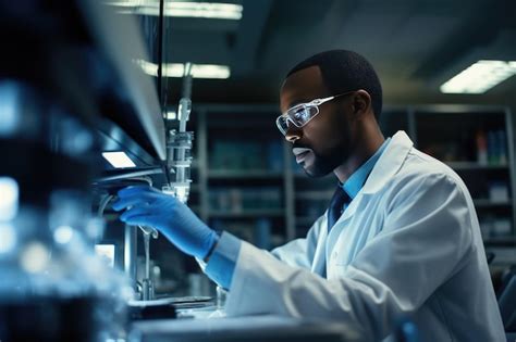 Premium Photo Scientist Conducting Research In A Laboratory