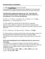 Biconditional Worksheet Worksheet Biconditionals The Following Conditional Statements Are True