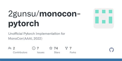 Github Gunsu Monocon Pytorch Unofficial Pytorch Implementation For