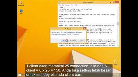 8018 Tips Setting Mysql Max Connections Youtube
