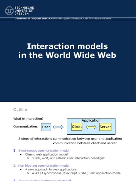 03 Interaction Models Pdf Ajax Programming Hypertext Transfer Protocol