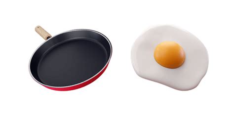 Pan And Fried Egg 3d Cursor Sweezy Custom Cursors