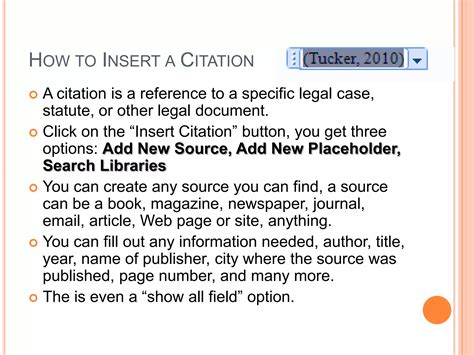 Footnotes Endnotes And Citations Pptx