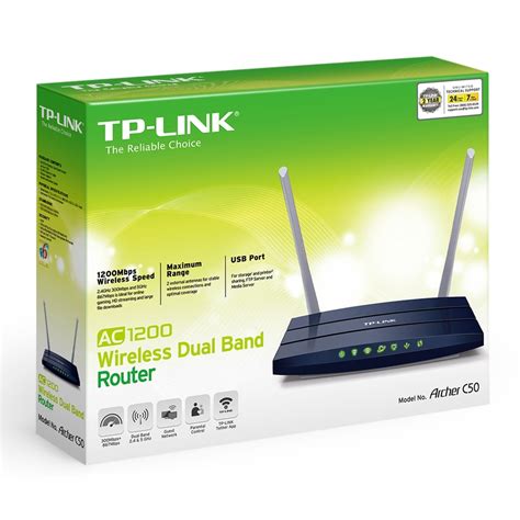 TP Link ARCHER C50 Reliable Dual Band WiFi Router UNIX CCTV