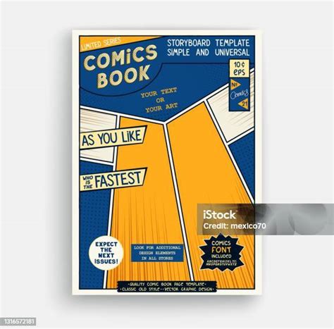 만화 책 페이지 템플릿 클래식 스토리보드 아트워크 만화 잡지 표지 벡터 그래픽 만화책에 대한 스톡 벡터 아트 및 기타 이미지 만화책 설계도 A4 용지 Istock