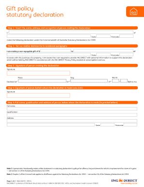 Printable Statutory Declaration Form Nsw Templates Fillable Samples In PDF Word To