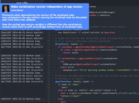 Github Josa42atom Blame Show Git Blame As A Gutter In Atom Editor