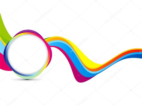 Abstract Colorful Rainbow Wave Background Stock Vector By Rioillustrator