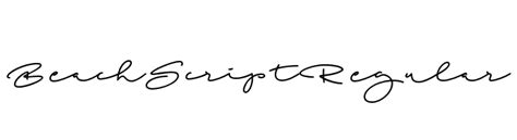 Beach Script Regular Font