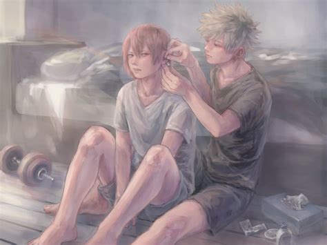 Bakugou Katsuki And Kirishima Eijirou Boku No Hero Academia Drawn By Jirou Danbooru