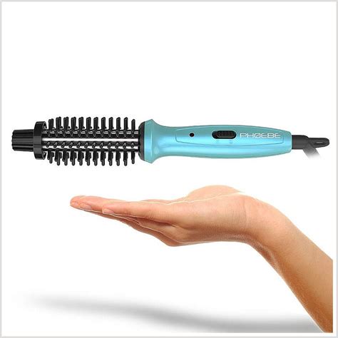 Mini Curling Iron Phoebe 34 Inch Dual Voltage Ceramic Tourmaline Ionic Hot Curler Brush With