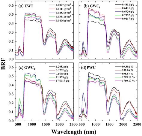 A D Leaves Brf At Nadir Direction With Variables Ewt Gwc And Pwc
