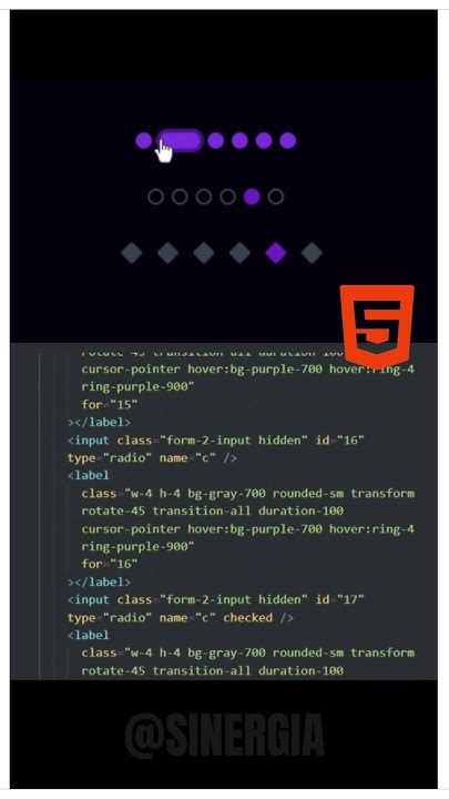 Indicadores Deslizantes Con Html Y Css 🎨🌈 Shorts Desarrolloweb Youtube