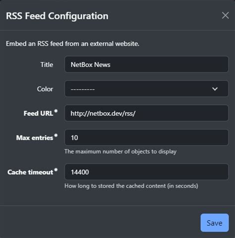 Feed Connection Error Not Handled Issue Netbox Community Netbox GitHub