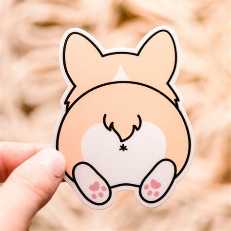Corgi Butt Sticker Etsy