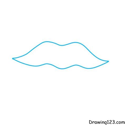 Stap 2 Teken Meer Van De Onderlip