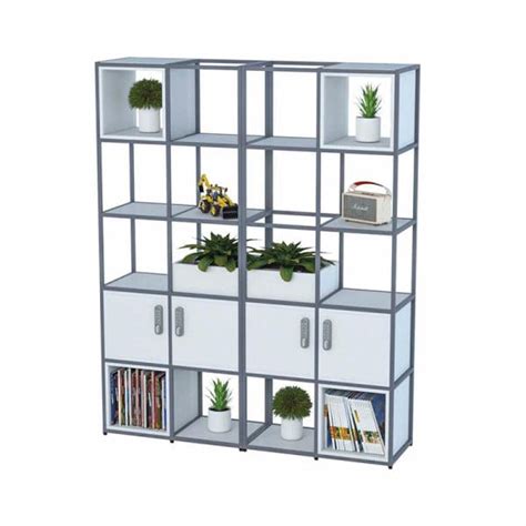 Matrix Double Column Grid Storage Frame With Base Unit Cupboard Silvermans Office Furniture