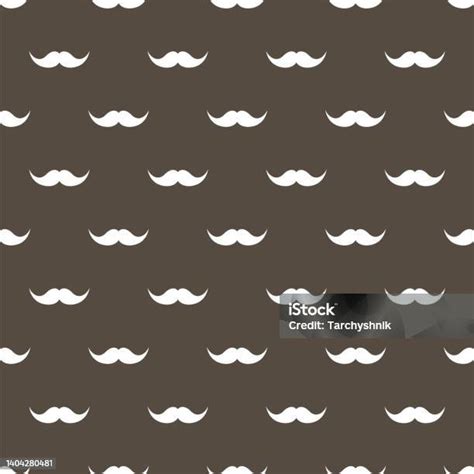 콧수염 실루엣으로 완벽한 패턴 빈티지 콧수염이있는 복고풍 배경 얼굴 머리카락 힙스터 수염 벡터 일러스트 레이 션 0명에 대한 스톡 벡터 아트 및 기타 이미지 Istock