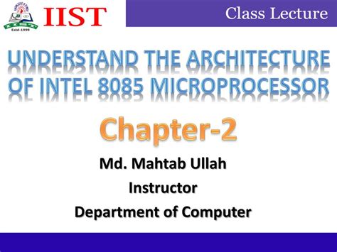 Ppt Understand The Architecture Of Intel 8085 Microprocessor Powerpoint Presentation Id3541689