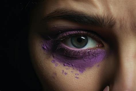 Premium Ai Image Woman With Black Eyes And Finger On Her Face In The