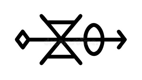 Abstract Symmetrical Arrow Or Flow Direction Icon Vector Design Generative Ai Stock Vector