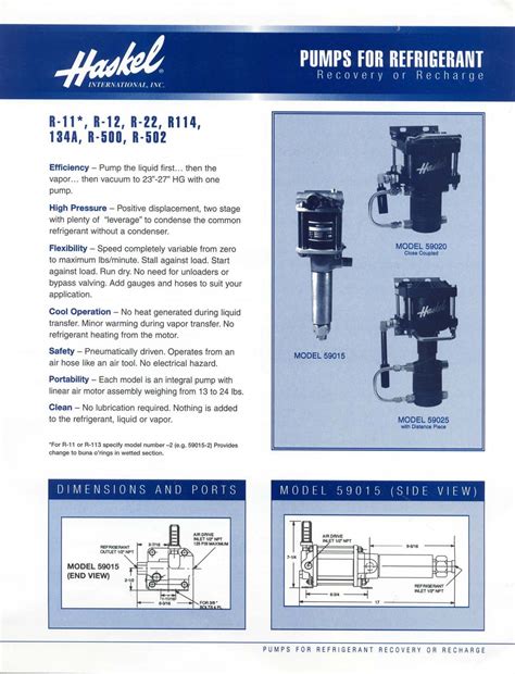 Haskel 59025 2 Pneumatic Refidgerant Recovery Pump Ag Tech Ventures