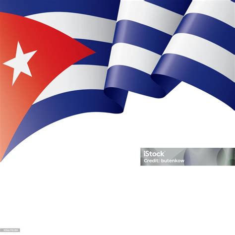 쿠바 깃발 흰색 배경 벡터 일러스트 레이 션 국가 관광명소에 대한 스톡 벡터 아트 및 기타 이미지 국가 관광명소 기 날기 Istock