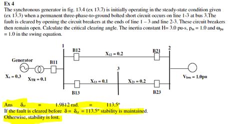 ex 4 the synchronous generator in fig 13 4 ex 13 7