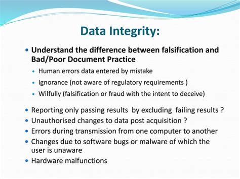 Data Integrity