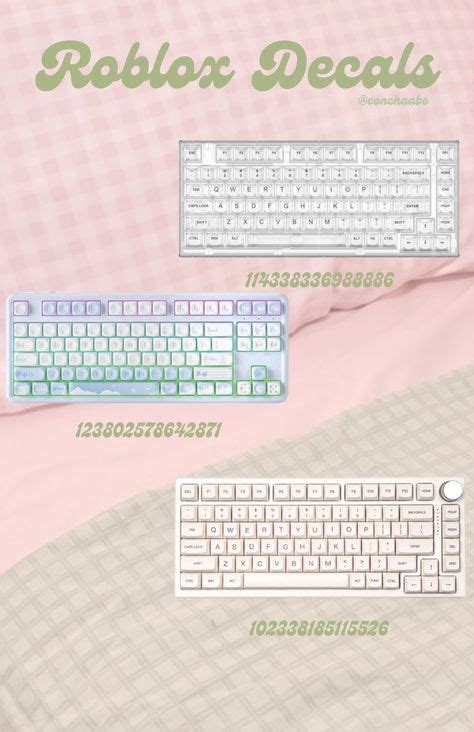 Roblox Keyboard Decals Keyboard Decal Bloxburg Decal Codes Computer Decal